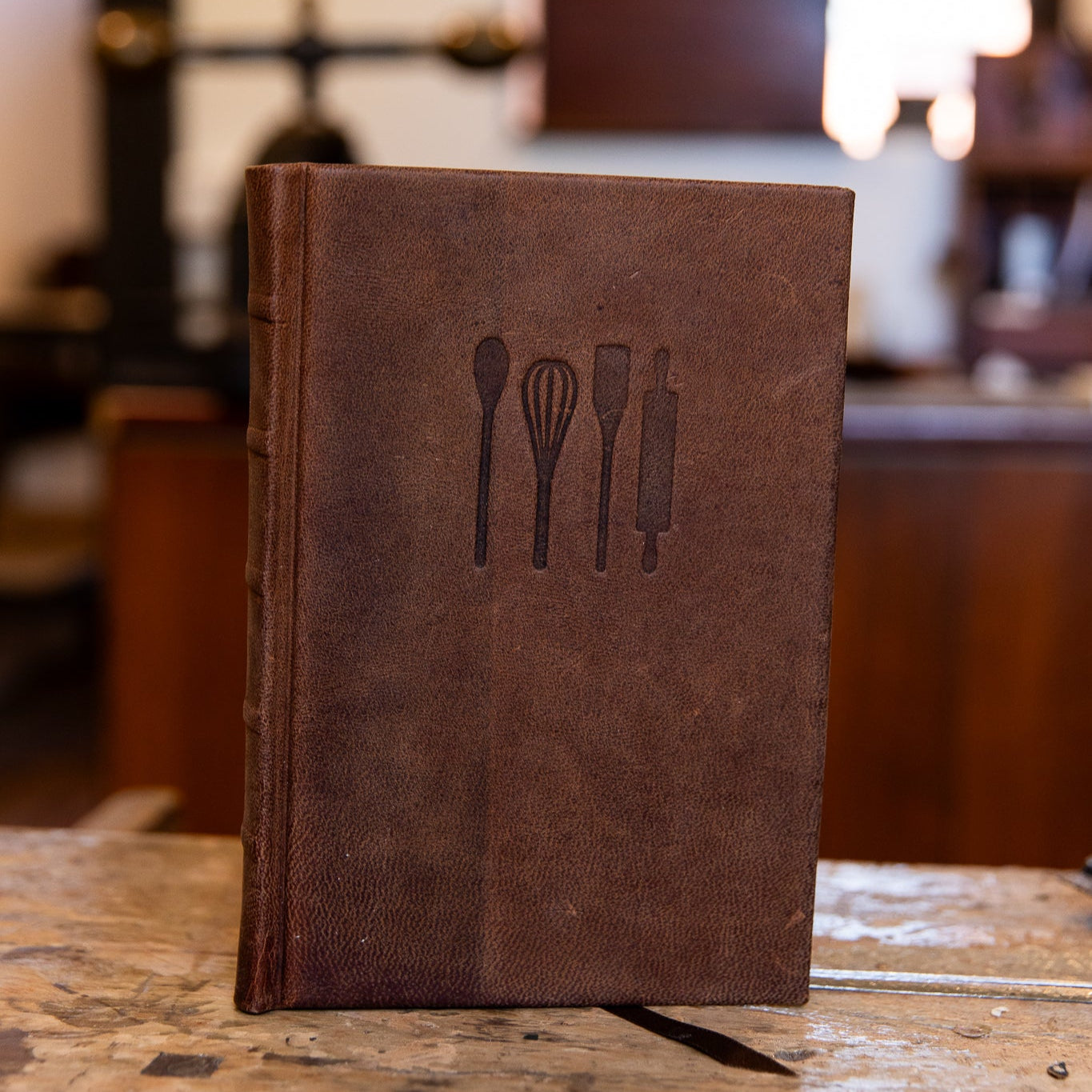 Leather Cook’s Journal – Handmade & Personalised | SB Libris